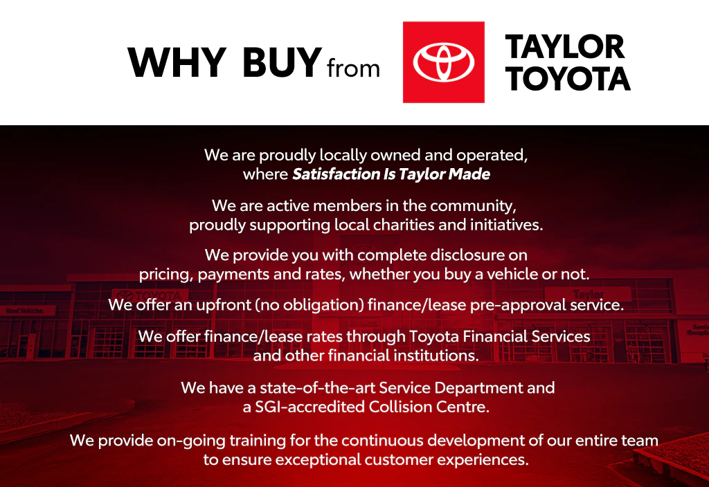 Why Buy From Us At Taylor Toyota